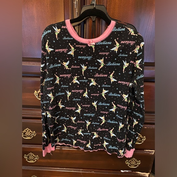Disney | Intimates & Sleepwear | Disney Black And Pink Tinkerbell ...